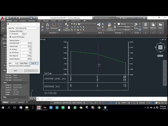 فیلم آموزشی: مقاطع عرضی از خطوط در اتوکد (با استفاده از sw dtm) #مقاطع ...