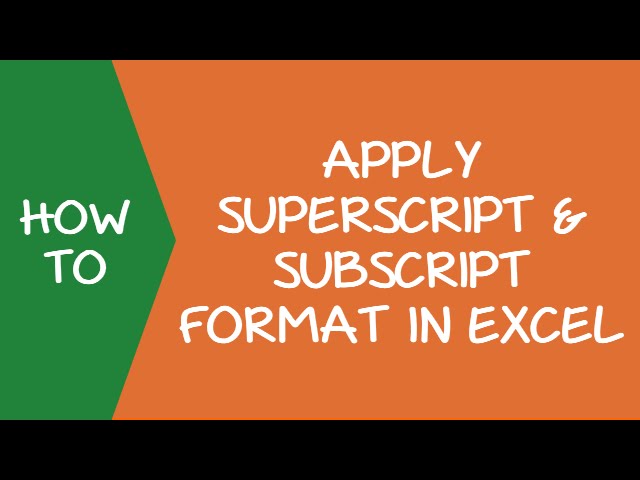 فیلم آموزشی: نحوه اعمال Superscript و Subscript Formatting در Excel با ...