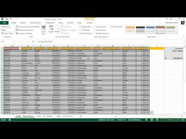 فیلم آموزشی: Microsoft Excel - Tables Deep Dive Tutorial | ایجاد جداول ...