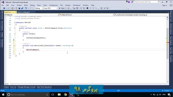 فیلم آموزش دانلود و نصب و کار با Metro Framework در سی شارپ #C - آموزش ...
