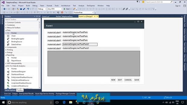 فیلم آموزش Insert و Update و Delete و جستجوی داده از local database با ...
