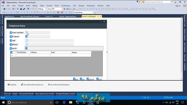 فیلم آموزش Insert و Update و Delete و جستجوی داده از local database با ...