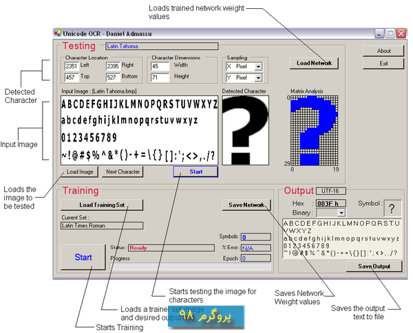 دانلود سورس کد پروژه Unicode OCR در سی شارپ #C - آموزش سی شارپ c#.net ...
