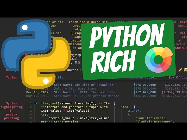 فیلم آموزشی: Python Rich - بهترین راه برای افزودن رنگ ها، ایموجی ها ...