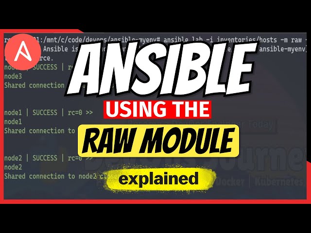 فیلم آموزشی: نحوه اجرای هر دستوری با استفاده از Ansible. پایتون را روی ...